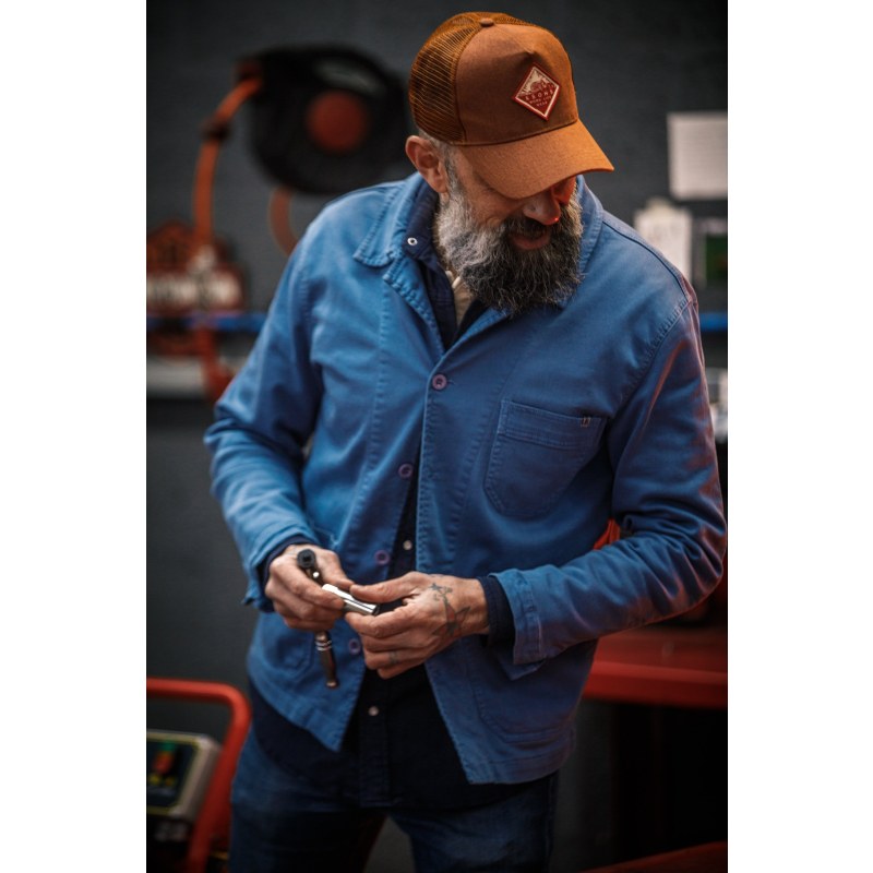 &Sons Blue Bolt Chore Jacket | &SONS Trading Co | Wolf & Badger
