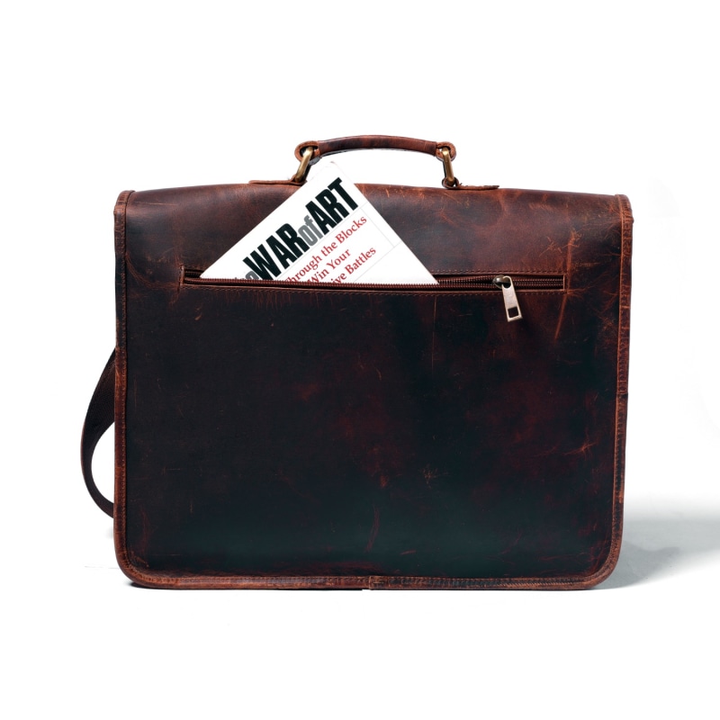 Loculus Leather Messenger Laptop Bag | Dötch Leather | Wolf & Badger
