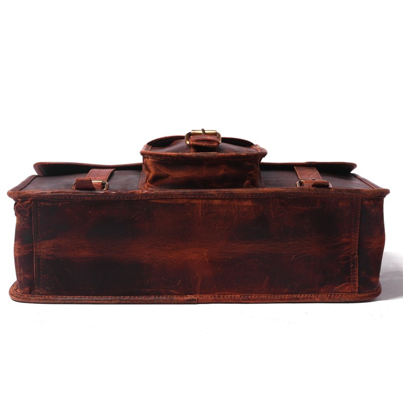 Loculus Leather Messenger Laptop Bag | Dötch Leather | Wolf & Badger