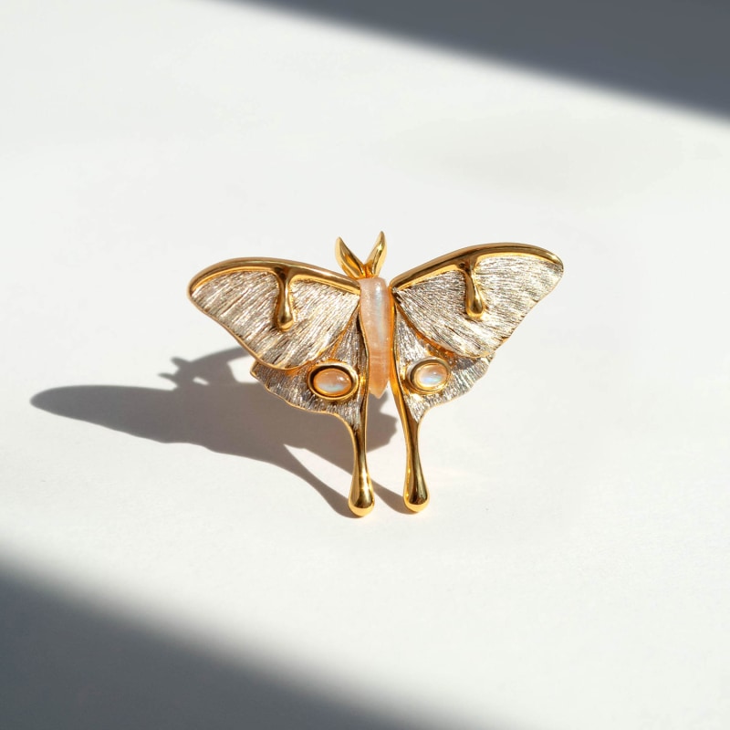 Lunar Moth Ring | MARIE JUNE Jewelry | Wolf & Badger