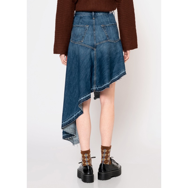 Mandy Asymmetrical Denim Skirt In Houston | Noend Denim Mandy Asymmetrical Denim Skirt In Houston | Noend Denim