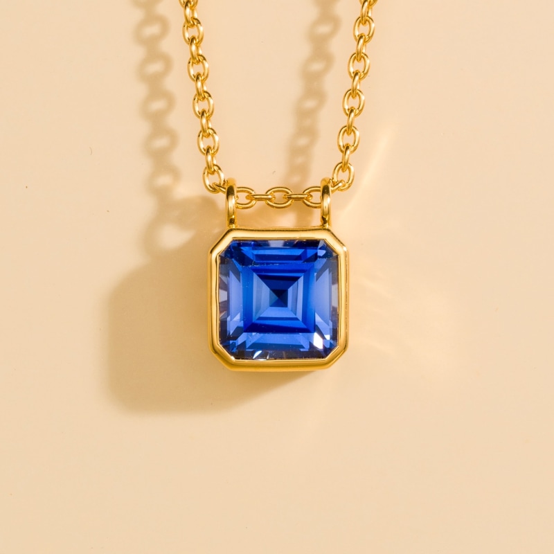 Margo Gold Necklace Set With Blue Sapphire | Juvetti | Wolf & Badger