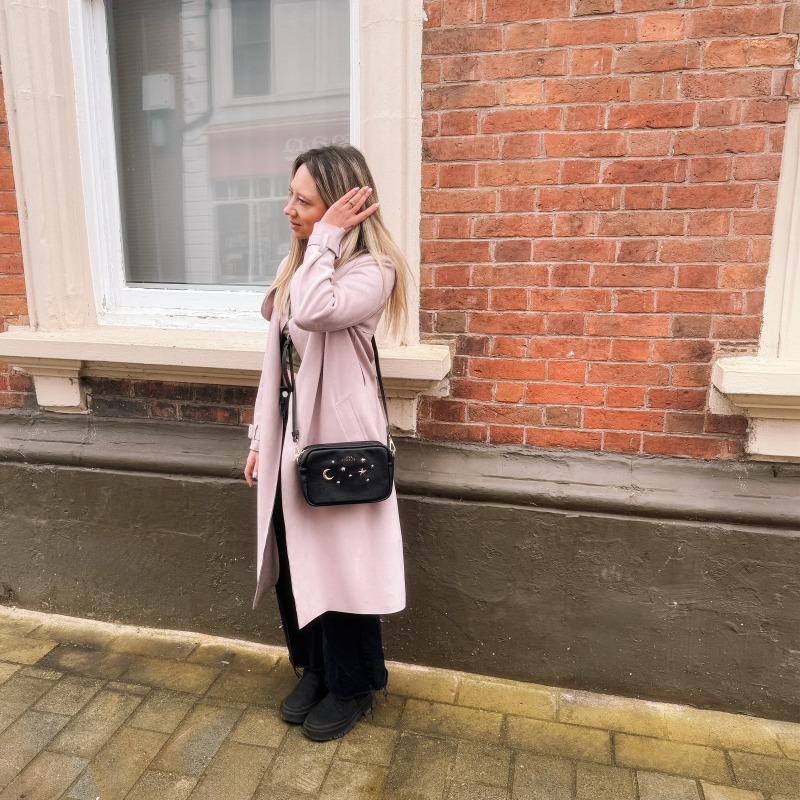 Maya Star Studded Camera Bag - Black & Gold | LUNA CHARLES | Wolf & Badger