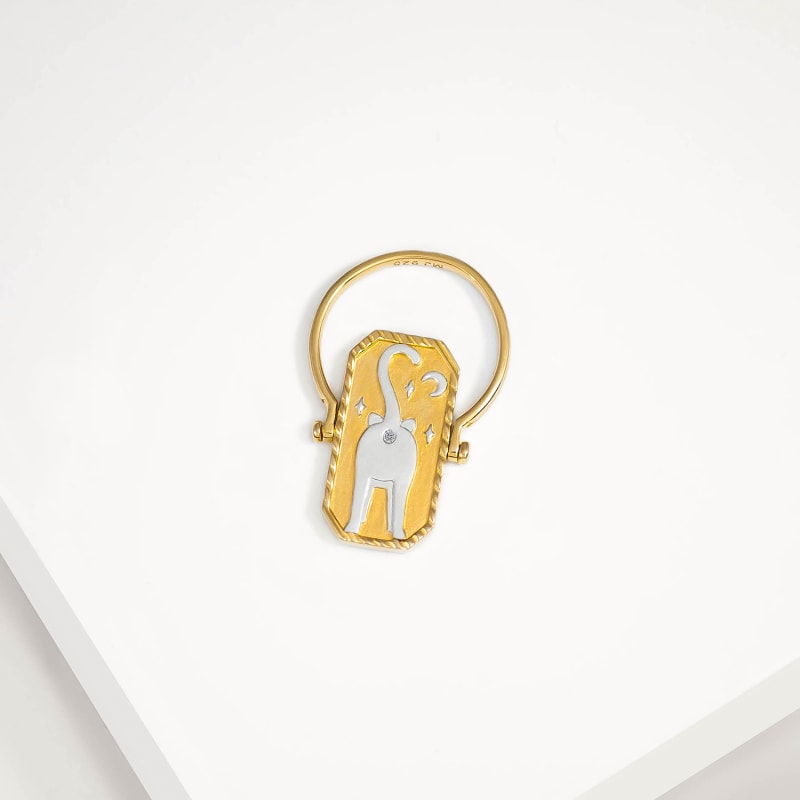 Meowdy Cat Mood Ring | MARIE JUNE Jewelry | Wolf & Badger