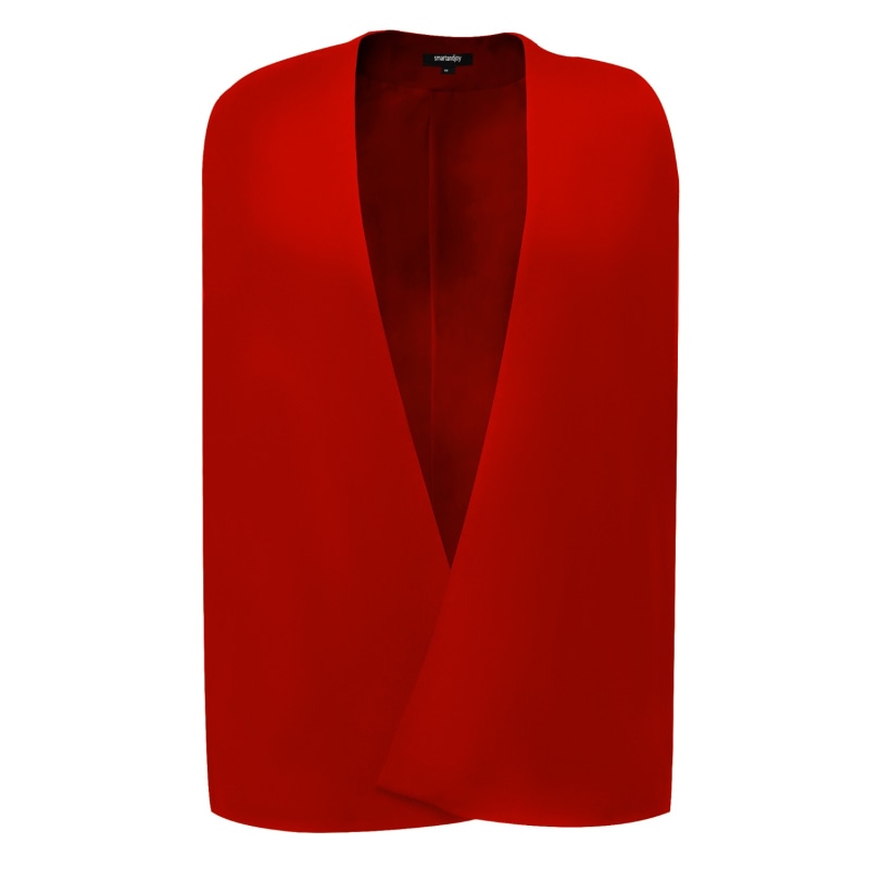 Minimalist Evening Cape - Red | Smart and Joy | Wolf & Badger