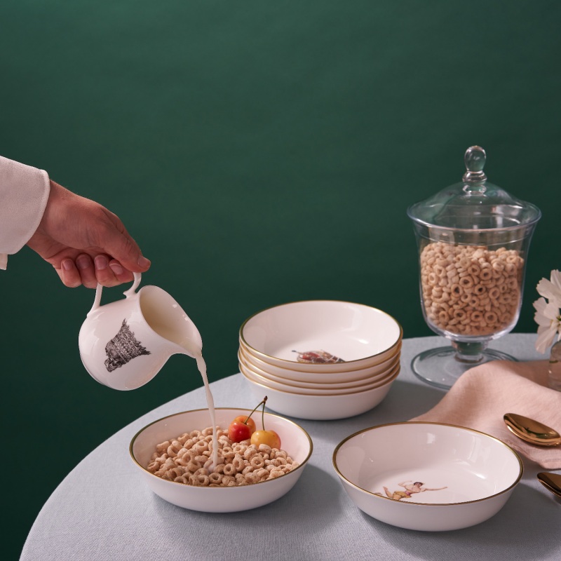 Miss Rose Bone China Dessert/Cereal Bowl | Melody Rose London | Wolf ...