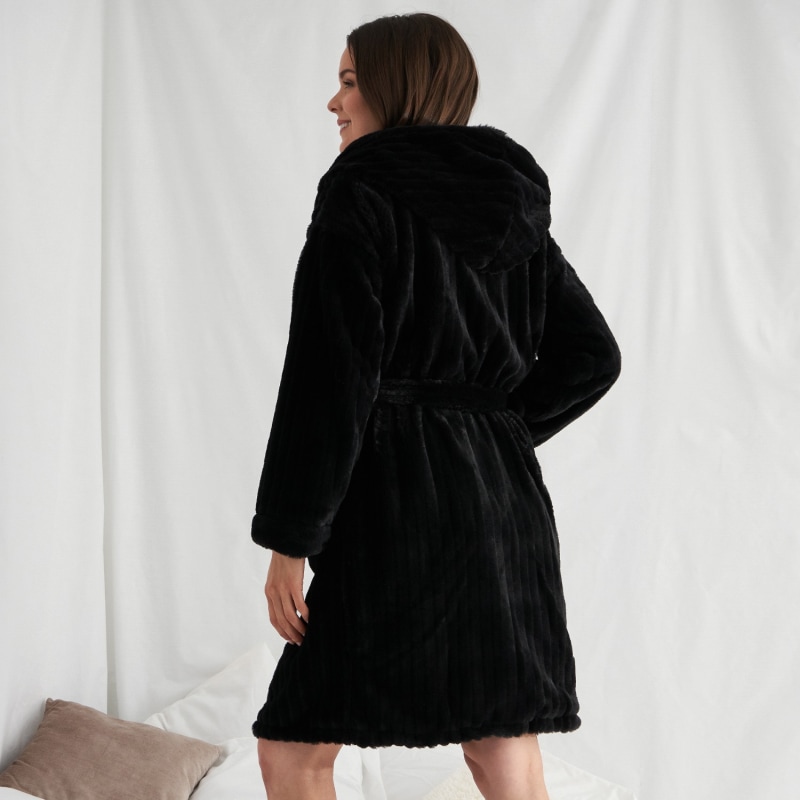 Cloud Robe In Black | Pretty You | Wolf & Badger