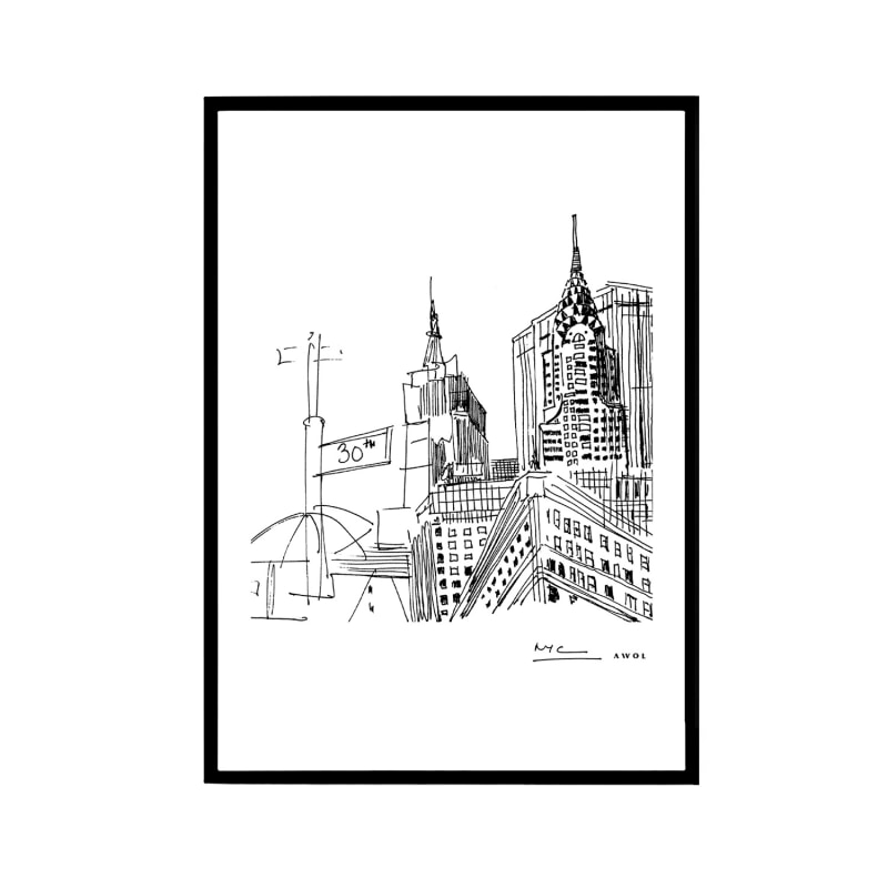 how to draw new york city buildings