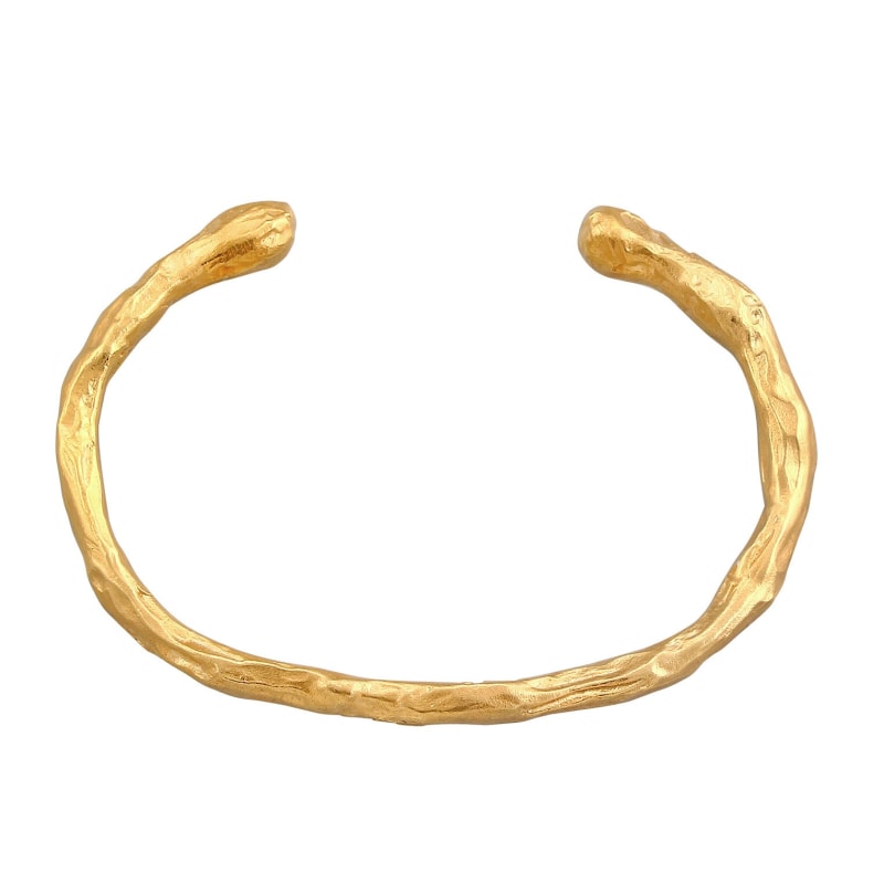 Bones Bangle - Gold | Haze & Glory | Wolf & Badger