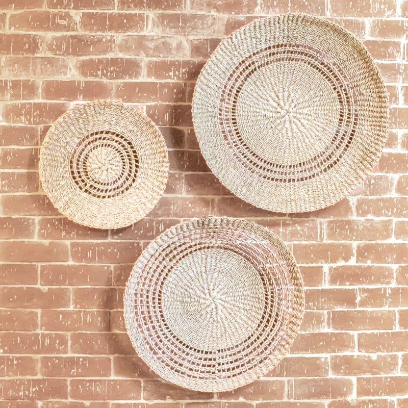 Medium Open Weave Wall Baskets - Woven Wall Baskets | LIKHÂ | Wolf & Badger