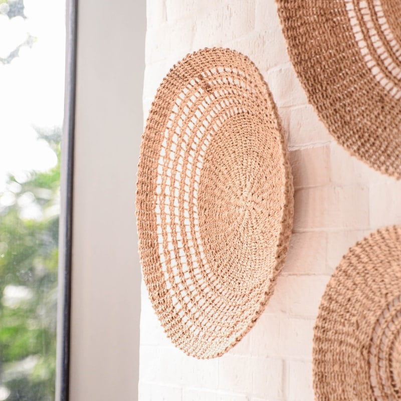 Medium Open Weave Wall Baskets - Woven Wall Baskets | LIKHÂ | Wolf & Badger