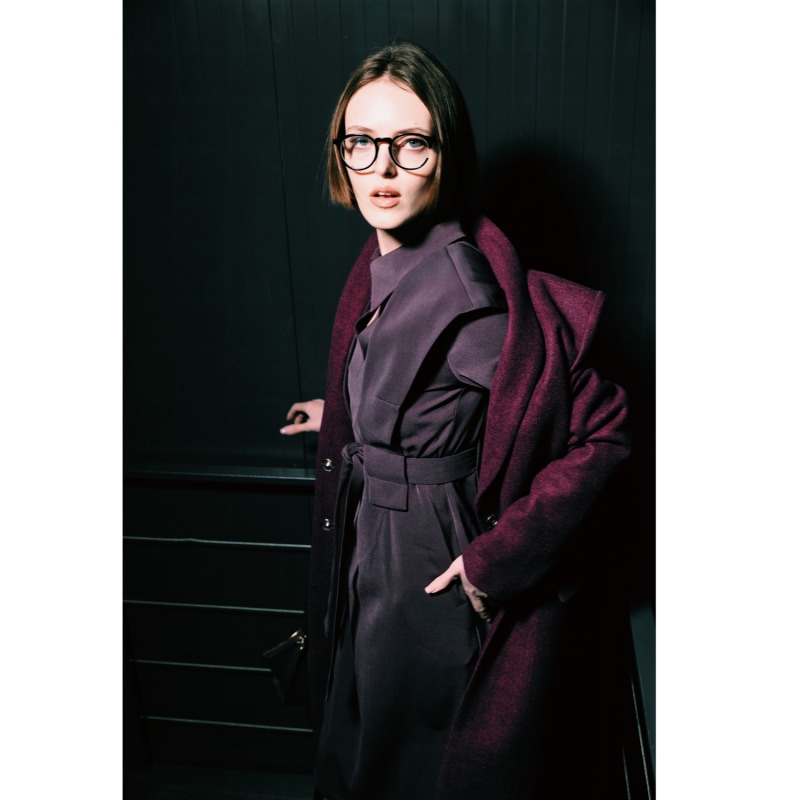 Pale Violet Fashion Fitted Midi Dress | Julia Allert | Wolf & Badger