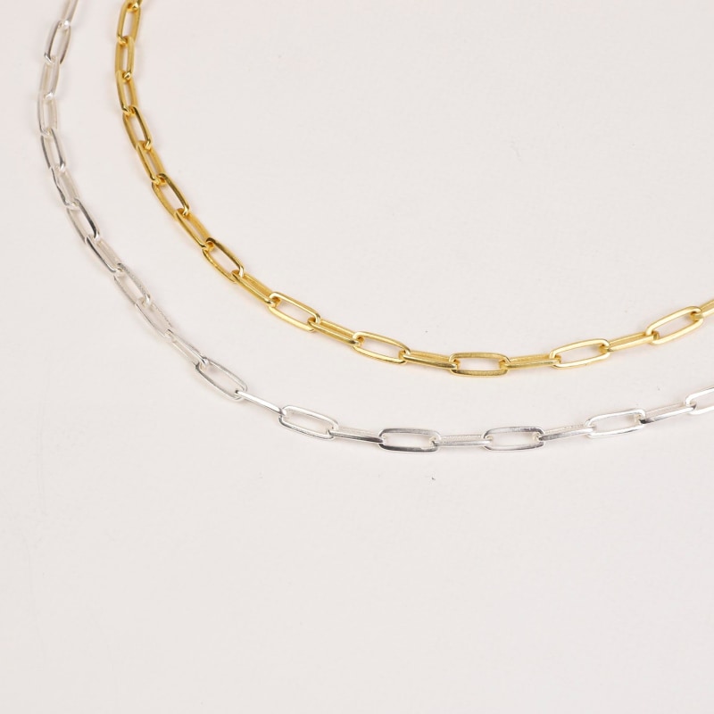 Paperclip Chain Necklace Xsmall Gold | Lila Rasa | Wolf & Badger