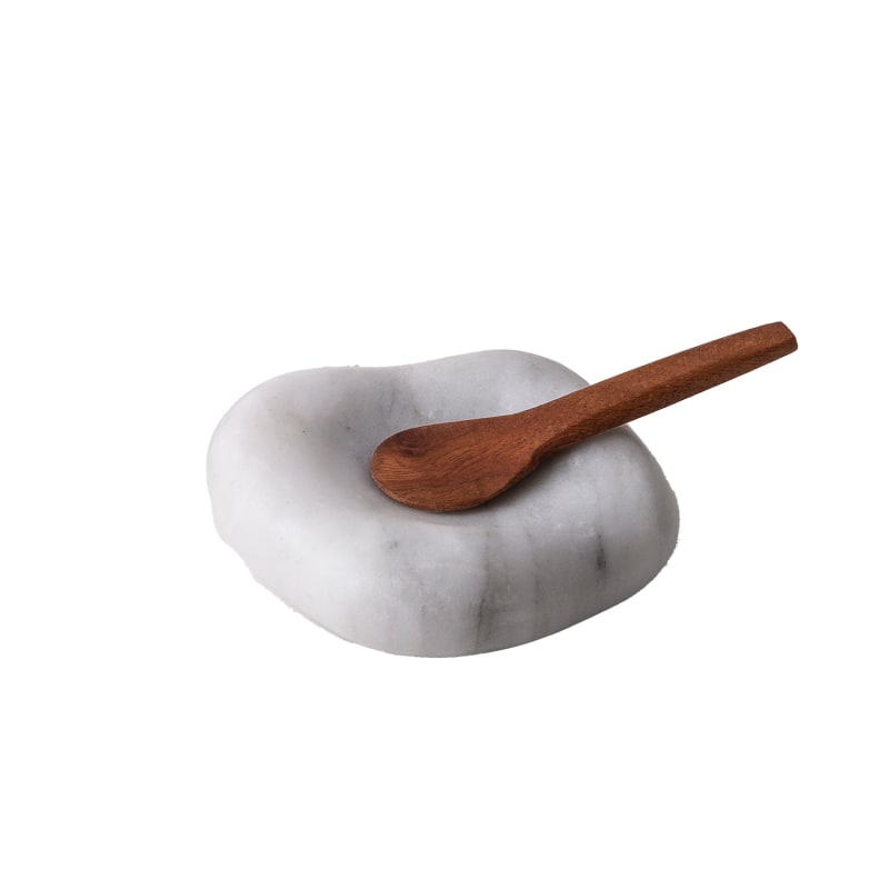 Pebbles Salt - White Marble | And Jacob | Wolf & Badger