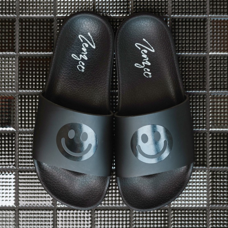 Smiley Face Slide Sandals | Zenzee | Wolf & Badger
