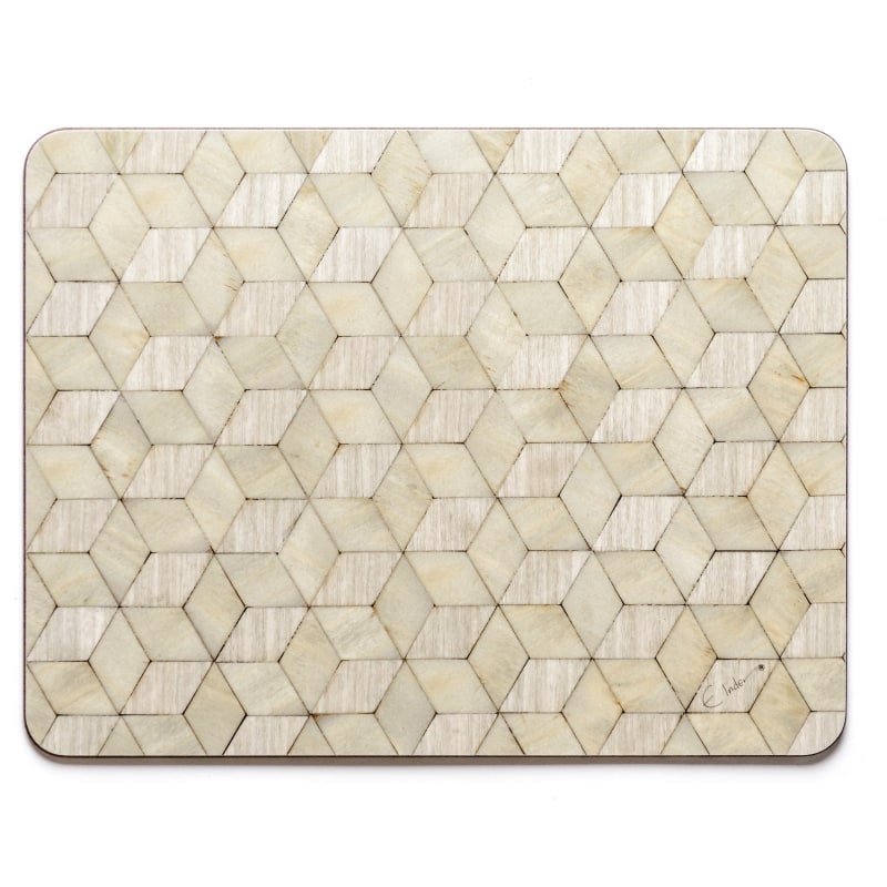 Placemats Set Of Four Neutral Scandi Design Heat Proof Melamine. U K ...