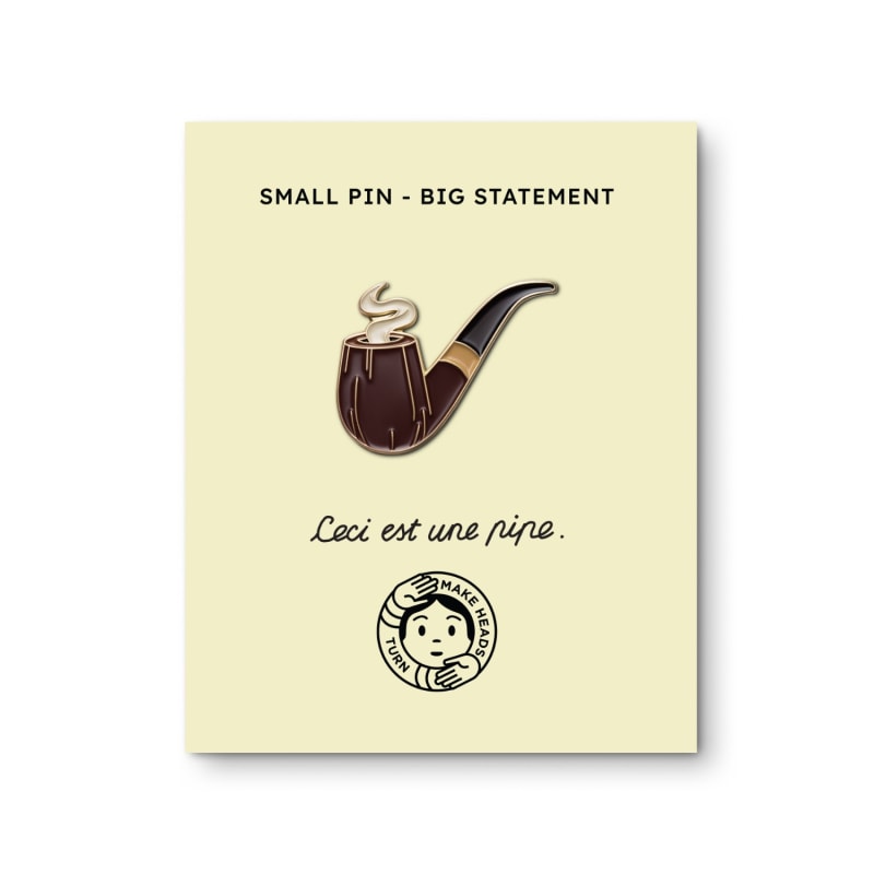 Enamel Pin Tobacco Pipe | Make Heads Turn | Wolf & Badger