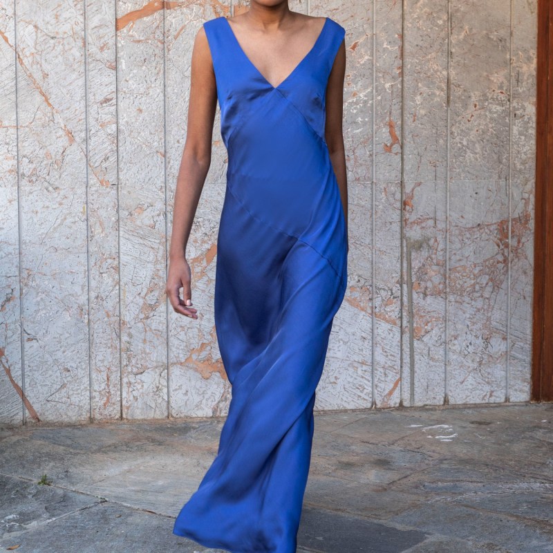 Rachel Blue Dress | Roses Are Red | Wolf & Badger