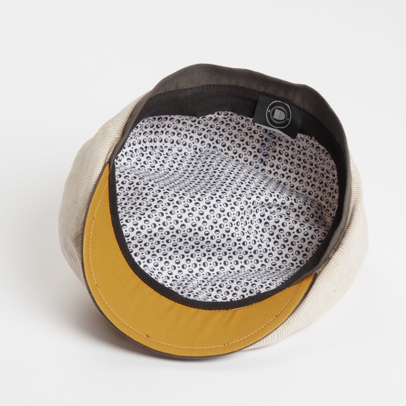 Raggie Natural Linen Cotton Summer Italian Flat Cap For Men | Dasmarca ...