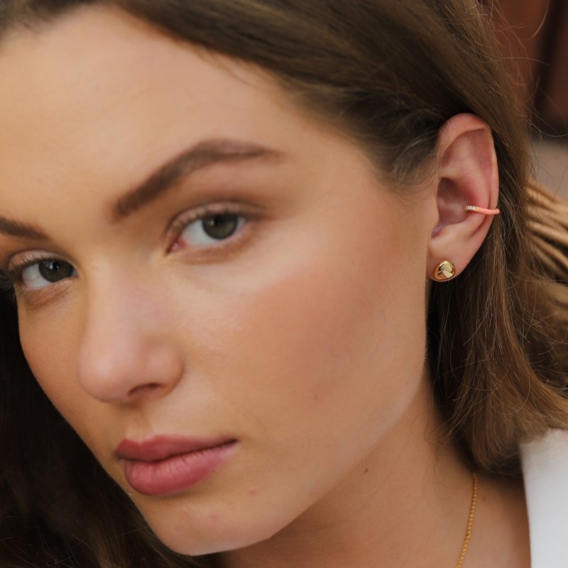 Rainbow Wave Enamel Ear Cuff Set In Gold | Gold Trip | Wolf & Badger