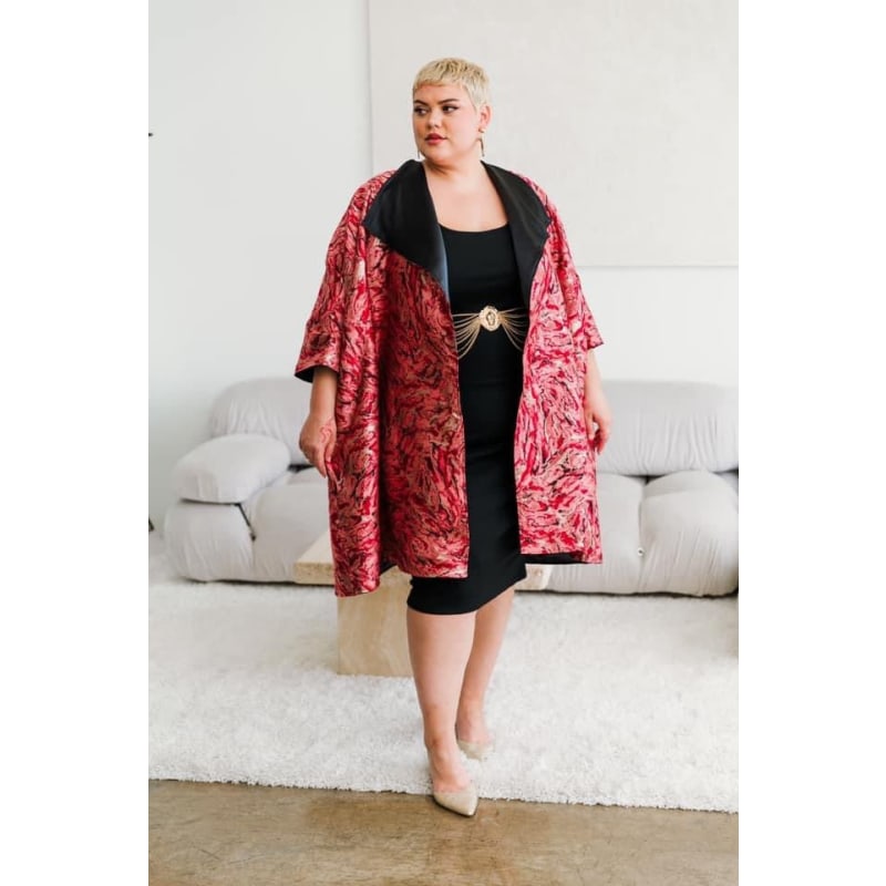 Reversible Opera Coat In Zampa - Red | byVINNIK | Wolf & Badger