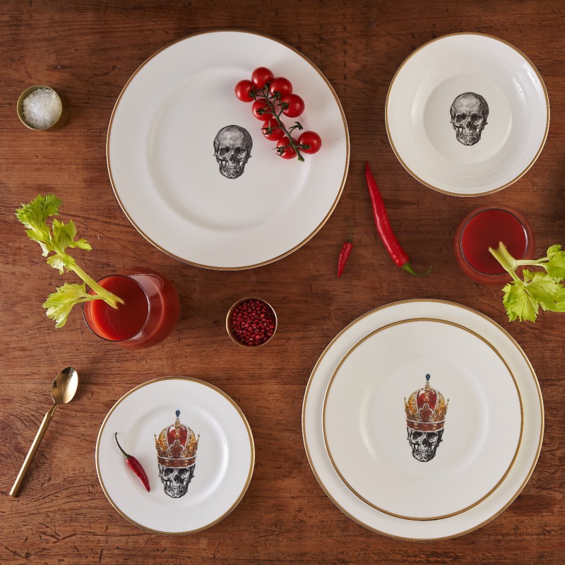 Rock And Roll Set Of 4 Dinner Plates | Melody Rose London | Wolf & Badger