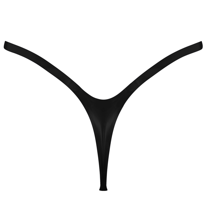 Latex G-String - Black | Elissa Poppy | Wolf & Badger