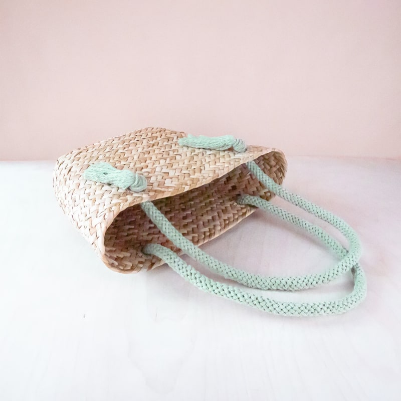 Sage Large Classic Tote Bag With Braided Handles | LIKHÂ | Wolf & Badger
