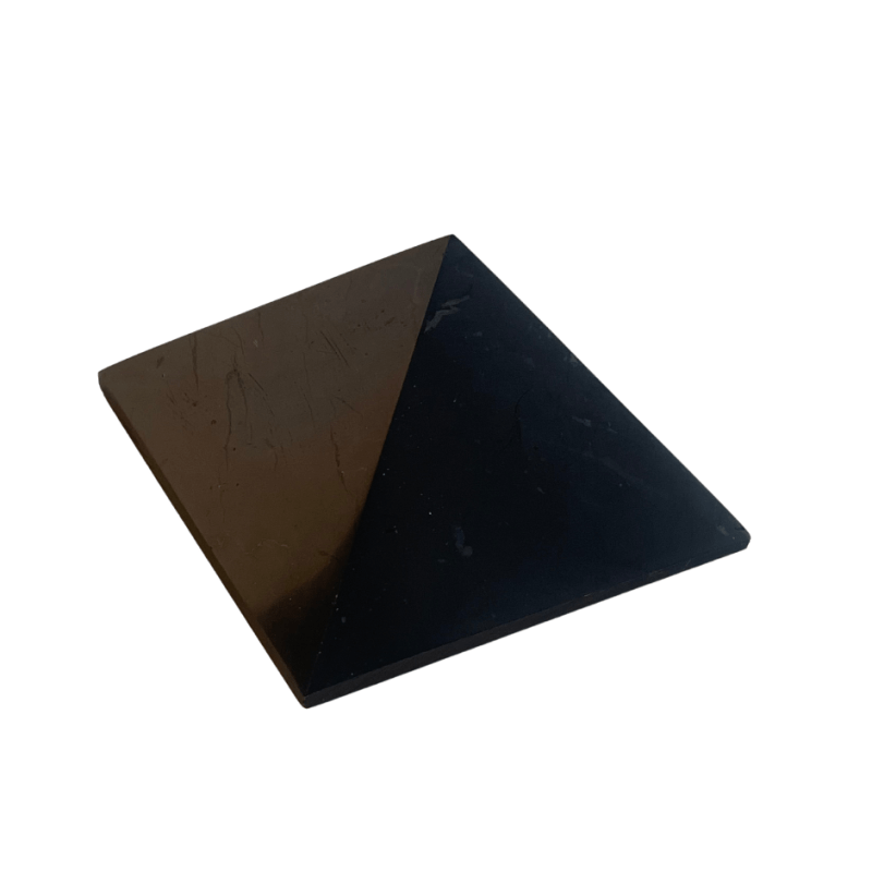 Shungite Pyramid Smooth - Emf Protection Grounding Healing | Lemuria ...