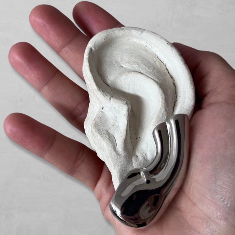 Silver Ear Cuff Earring One Piece | London Atelier Byproduct | Wolf ...