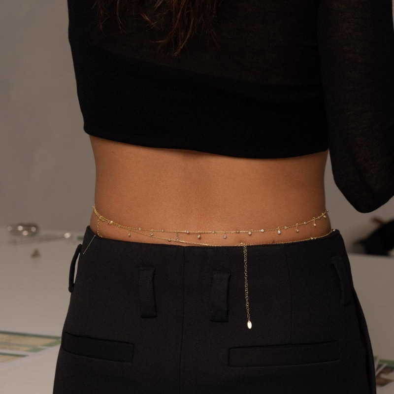 Single Belly Chain - Gold | SHYMI | Wolf & Badger