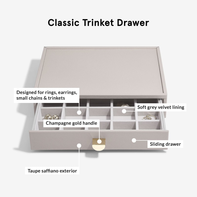 Stackers Classic Taupe Set Of Four Drawers | Stackers | Wolf & Badger