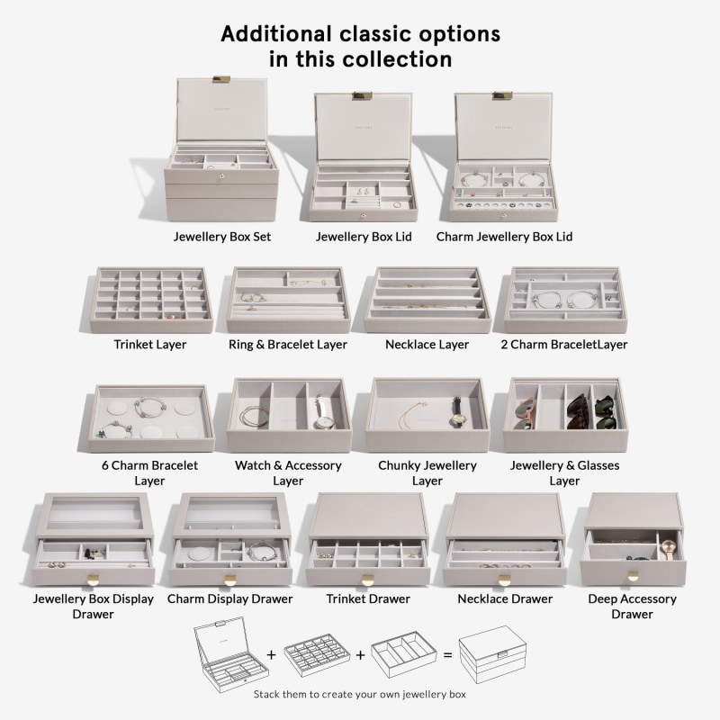 Stackers Classic Taupe Set Of Four Drawers | Stackers | Wolf & Badger