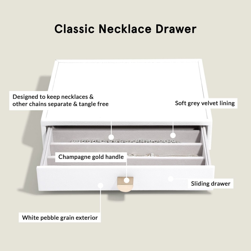 Stackers Classic White Pebble Set Of Four Drawers | Stackers | Wolf & Badger