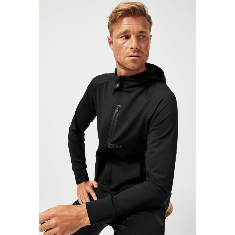 Stealth Hooded Tech Jacket Black | XRT | Wolf & Badger