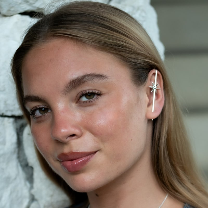 Sterling Silver Star Ear Crawler | Scream Pretty | Wolf & Badger