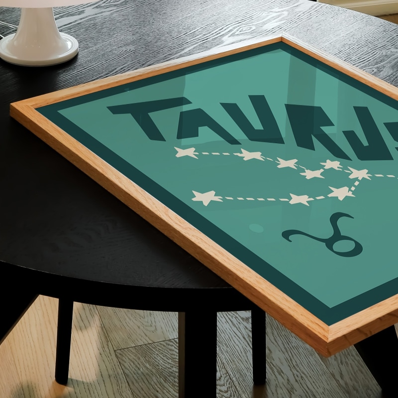Taurus Art Print - A3 | Natalie Cass Art | Wolf & Badger