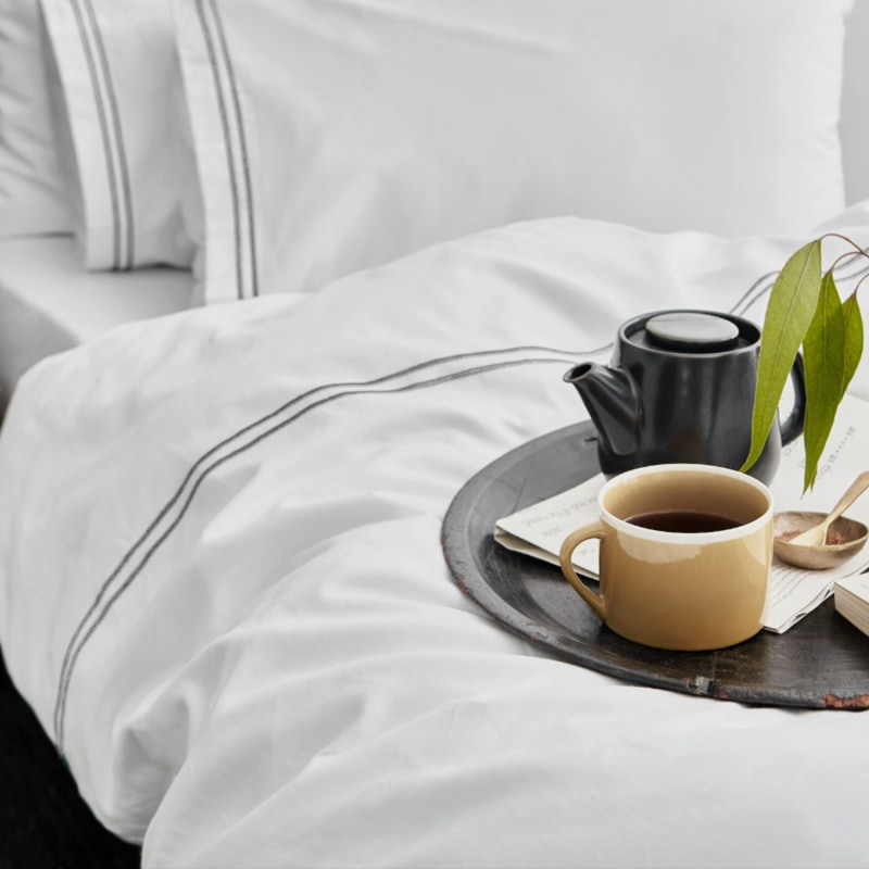 The Cairo Collection Silver Stripe - King | House Babylon | Wolf & Badger