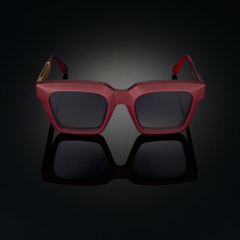 The Fer Burgundy And Gold Temple | Vysen Eyewear | Wolf & Badger