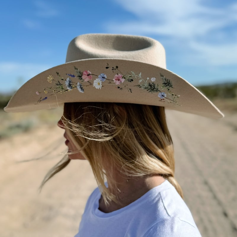 The Katie Lou Tan Western Cowboy Hat | Wild As Heck | Wolf & Badger