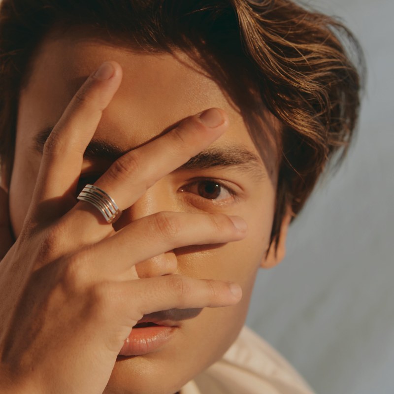 The Ripple Effect Ring - Sterling Silver - Polished | LOUPN | Wolf & Badger