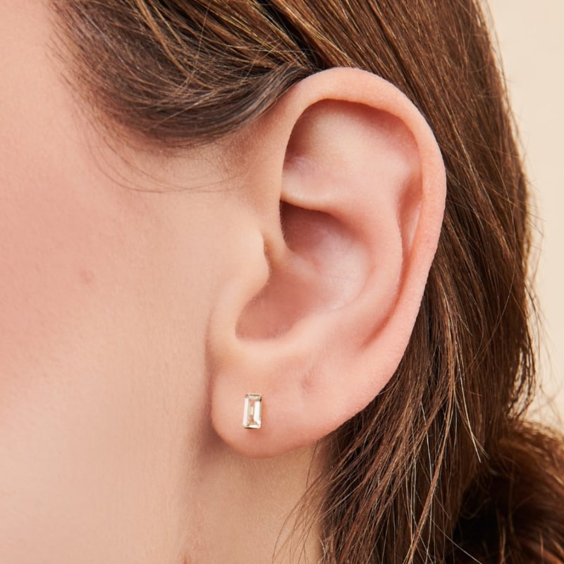 Baguette small earrings store