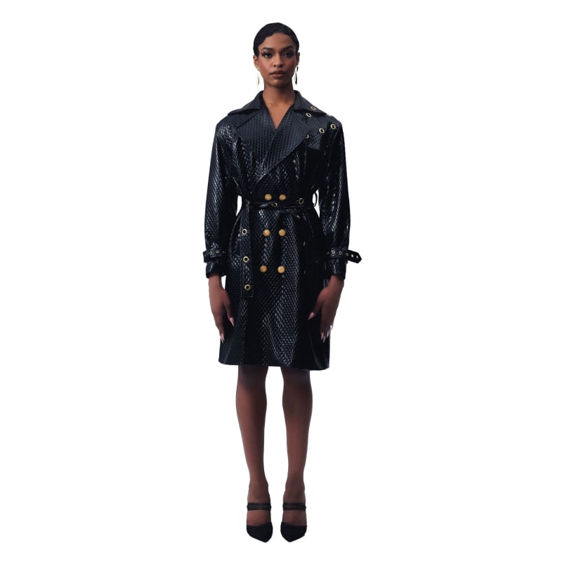 Trinity Black Trench Coat | Maui X Lolita | Wolf & Badger