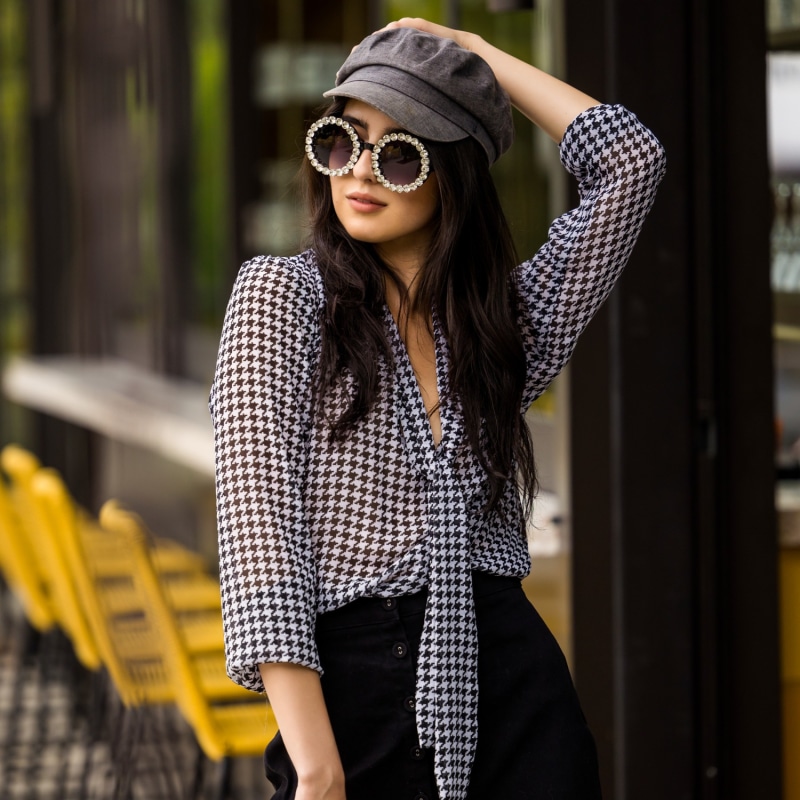 Mod Tie Front Blouse | Jennafer Grace | Wolf & Badger