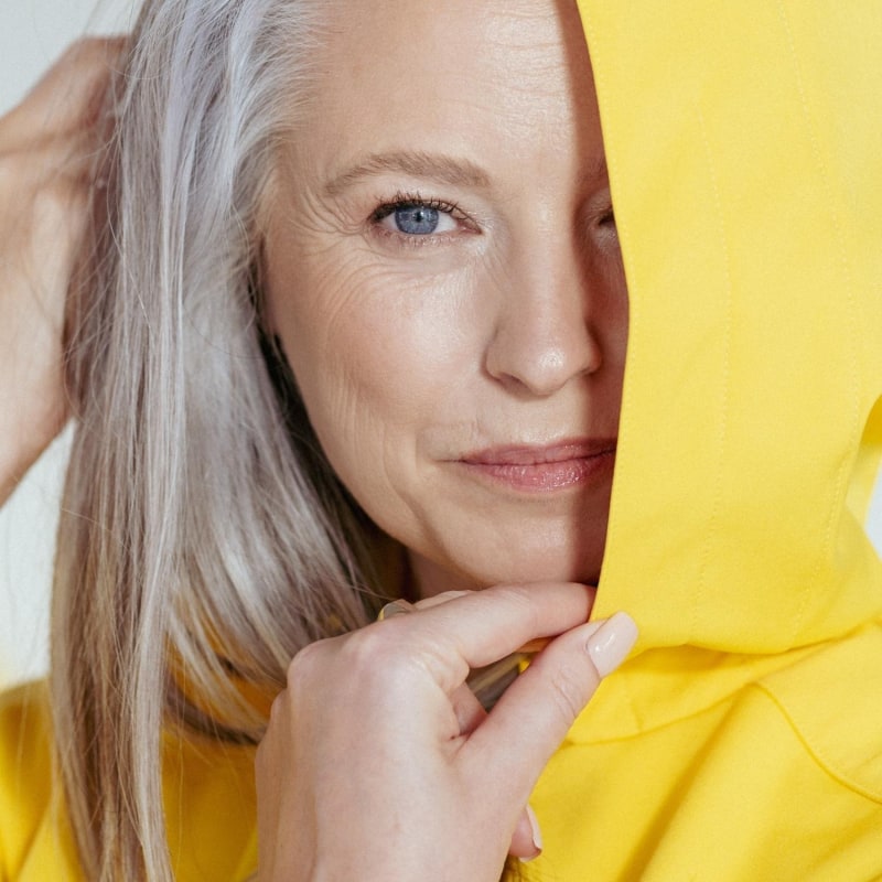 Fitted & Flared Yellow Raincoat In Yellow Sun | RainSisters | Wolf & Badger