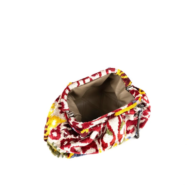 Victoria Ikat Multicolour Bag in Cream, Red, Blue, Yellow | SJW BAGS ...