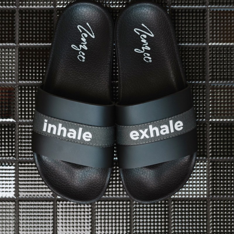 Inhale Exhale Slide Sandals | Zenzee | Wolf & Badger