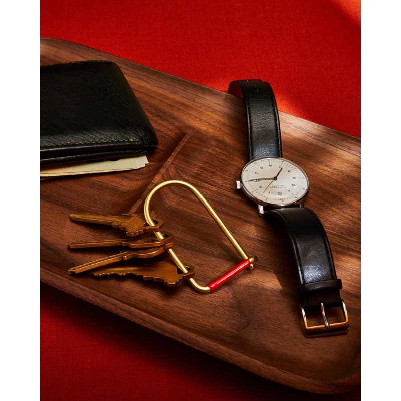 Wilson Keyring - Enameled - Black | Craighill | Wolf & Badger