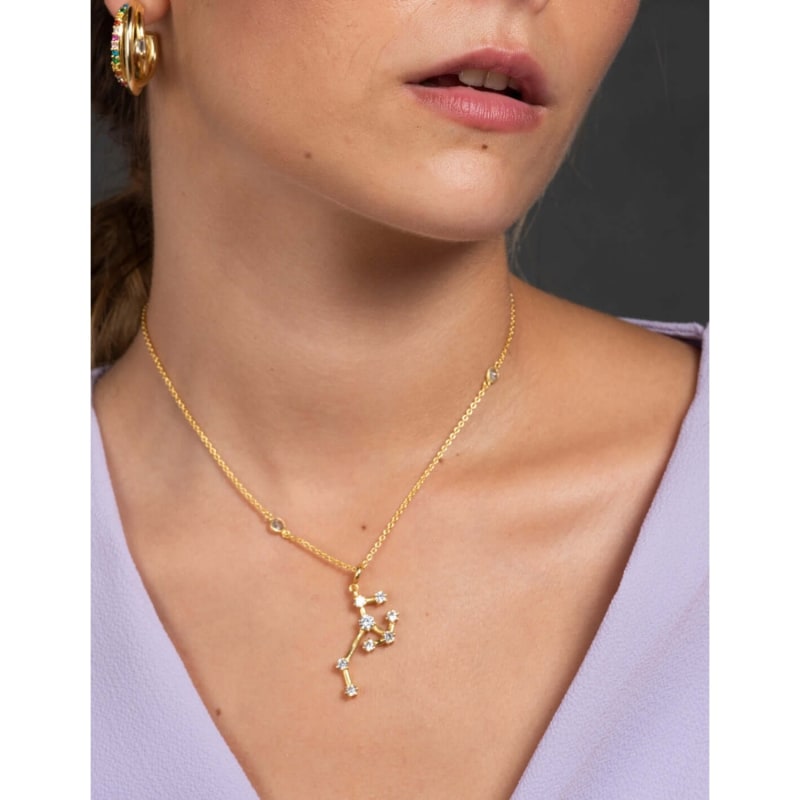 Zodiac Horoscope Sign Sagittarius Constellation Necklace Gold | LAVANI ...
