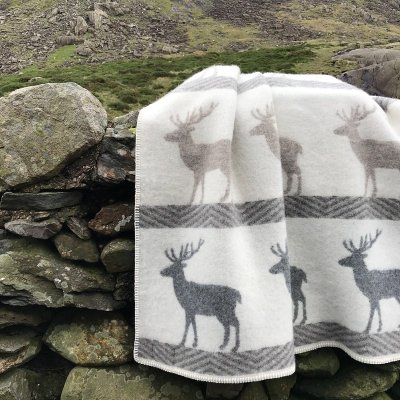 Deer Wool Blanket | J.J.Textile | Wolf & Badger